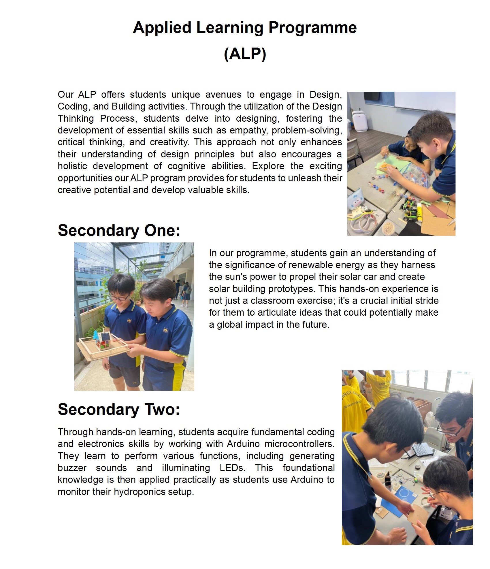 Applied Learning Programme